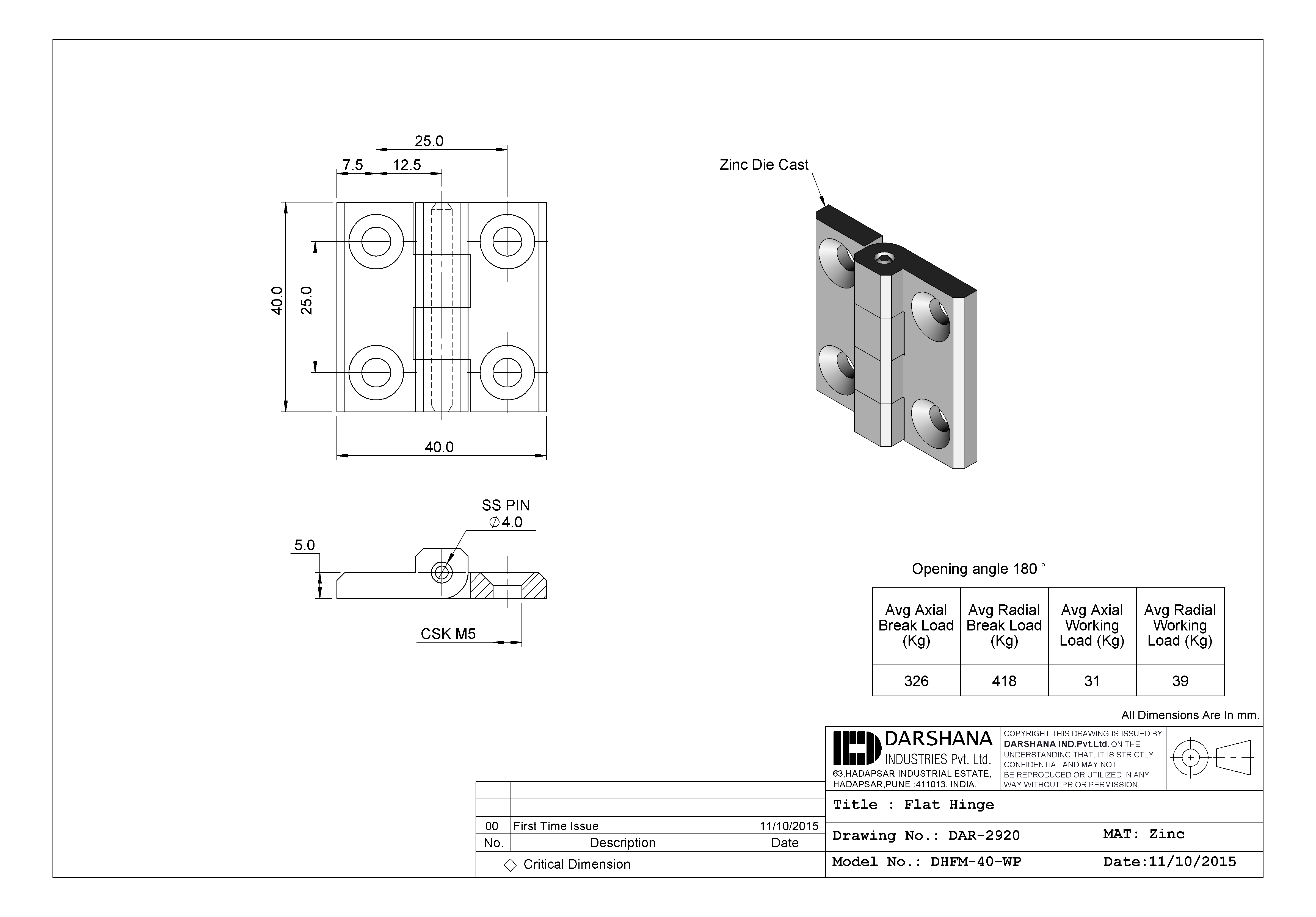 Darshana industries Item No -DHFM-40 - MAPA Engineering Company