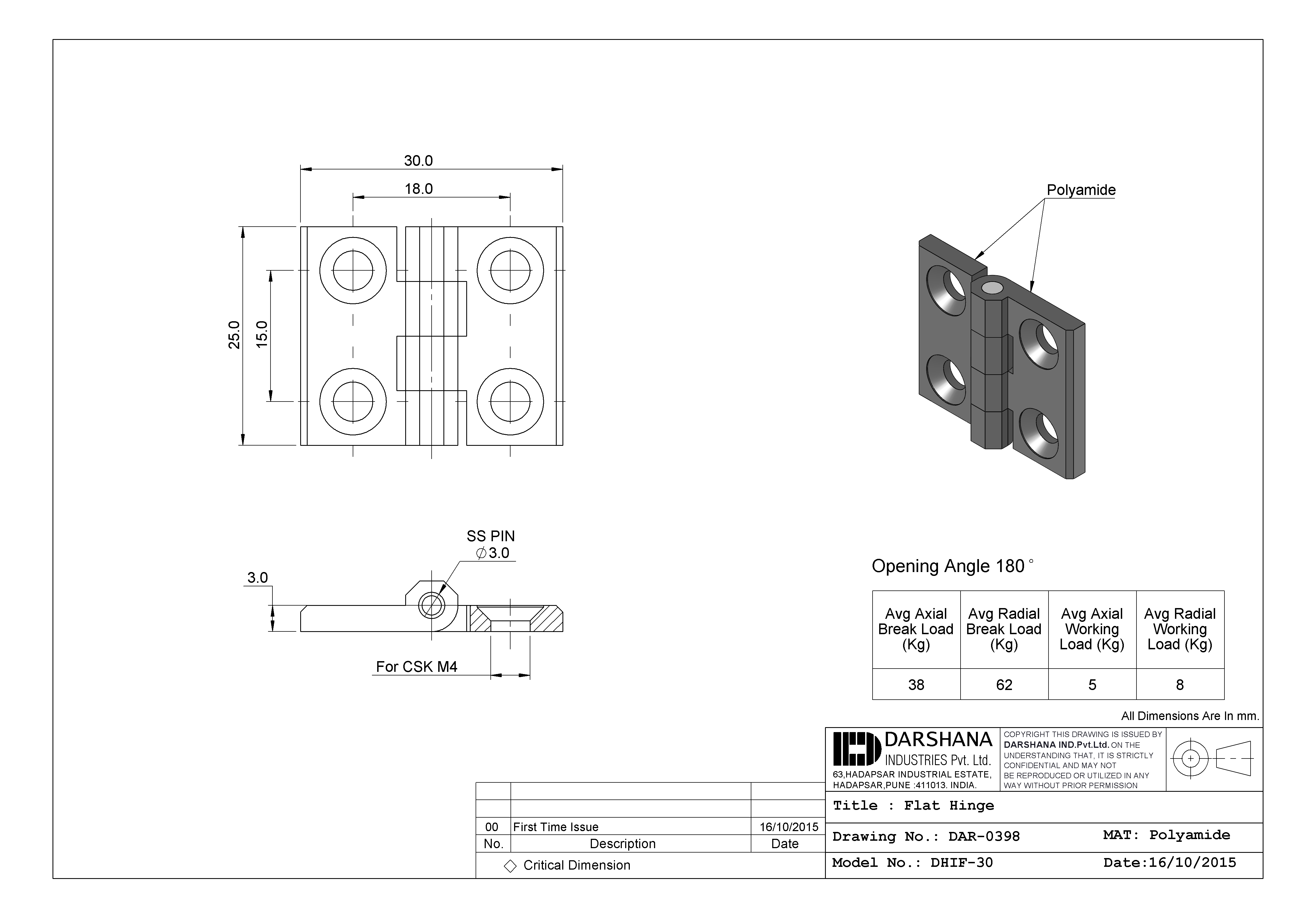 Darshana industries Item No -DHIF-30 - MAPA Engineering Company