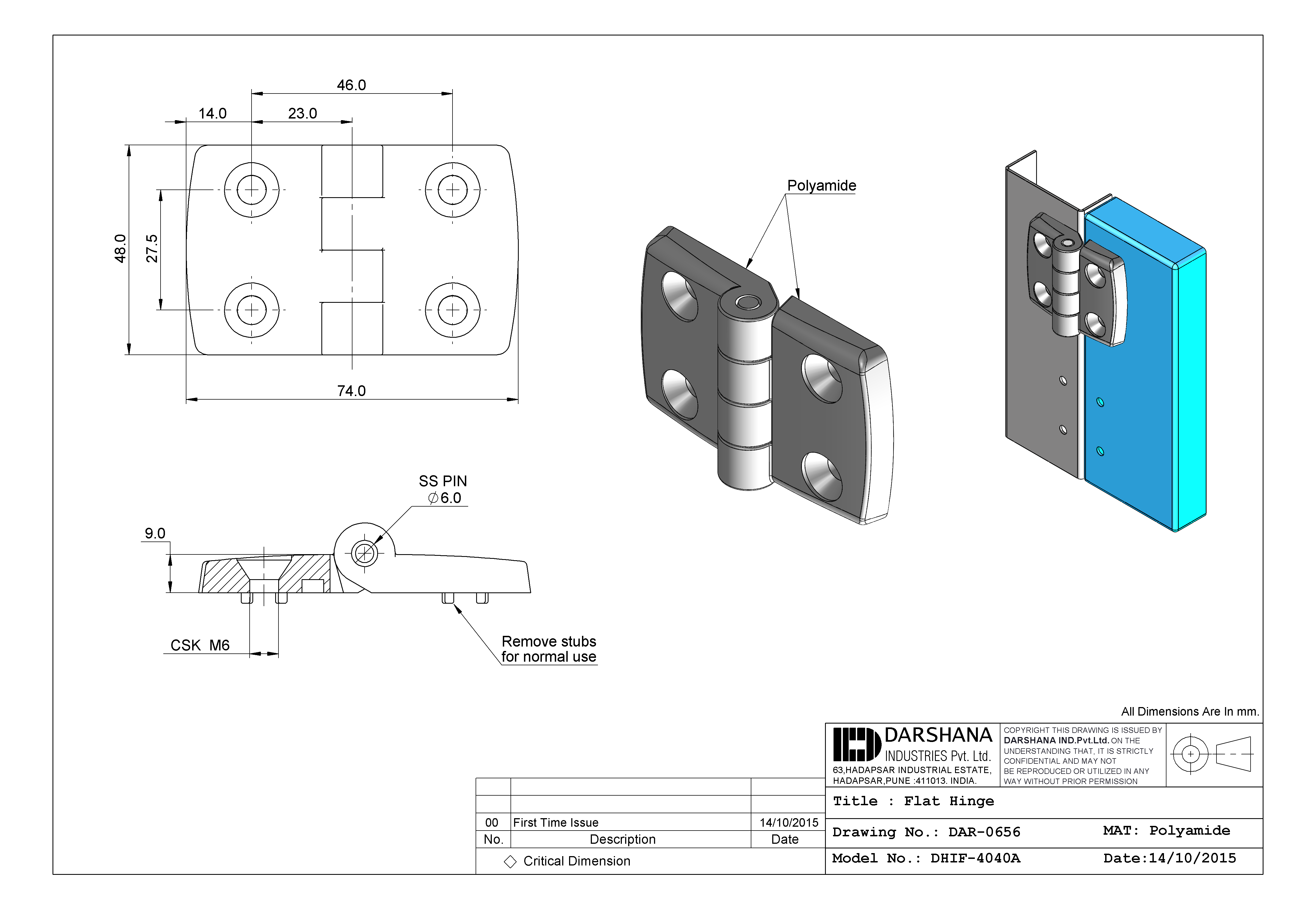 Darshana industries Item No -DHIF-40 - MAPA Engineering Company