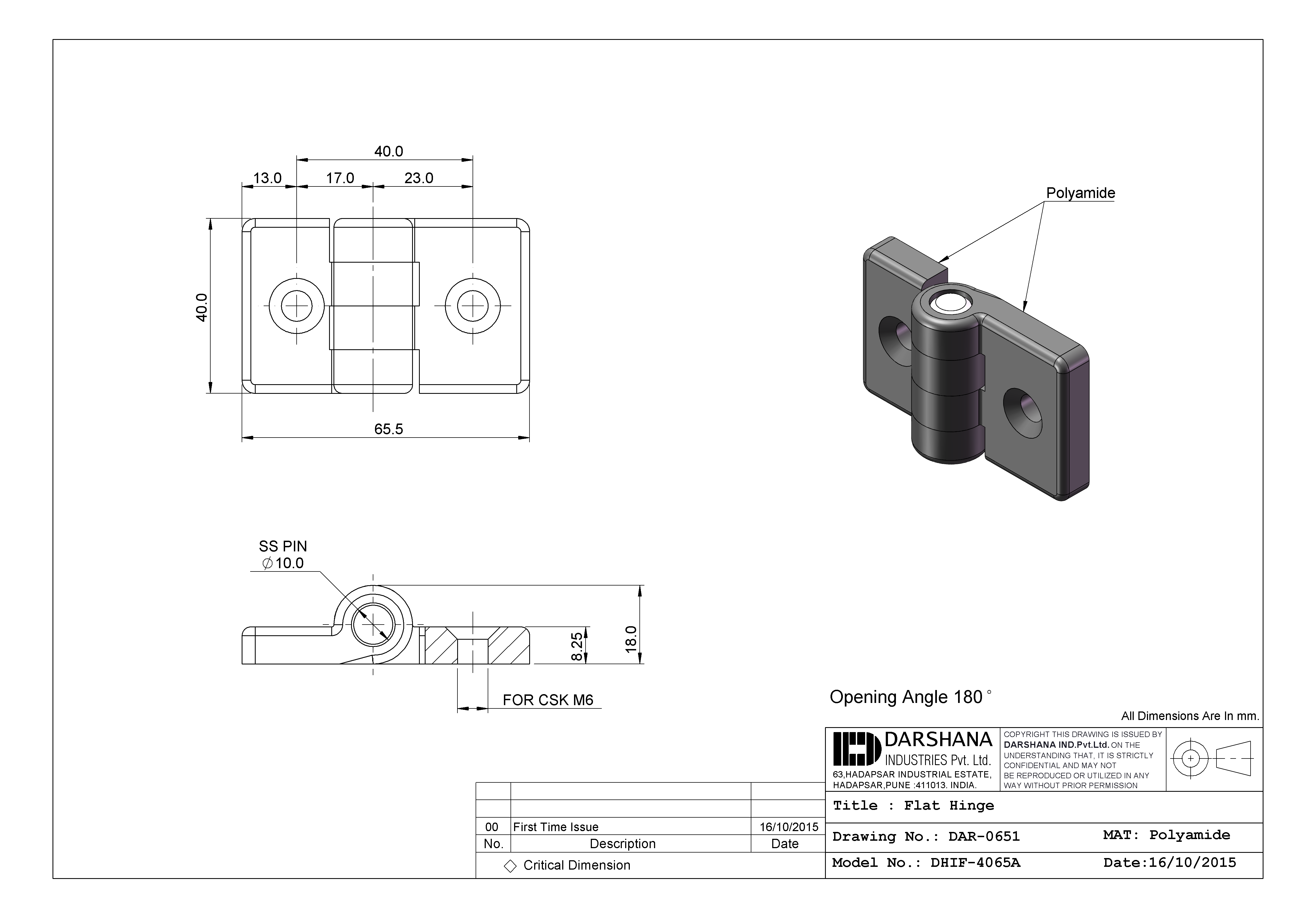 Darshana industries Item No -DHIF-40 - MAPA Engineering Company