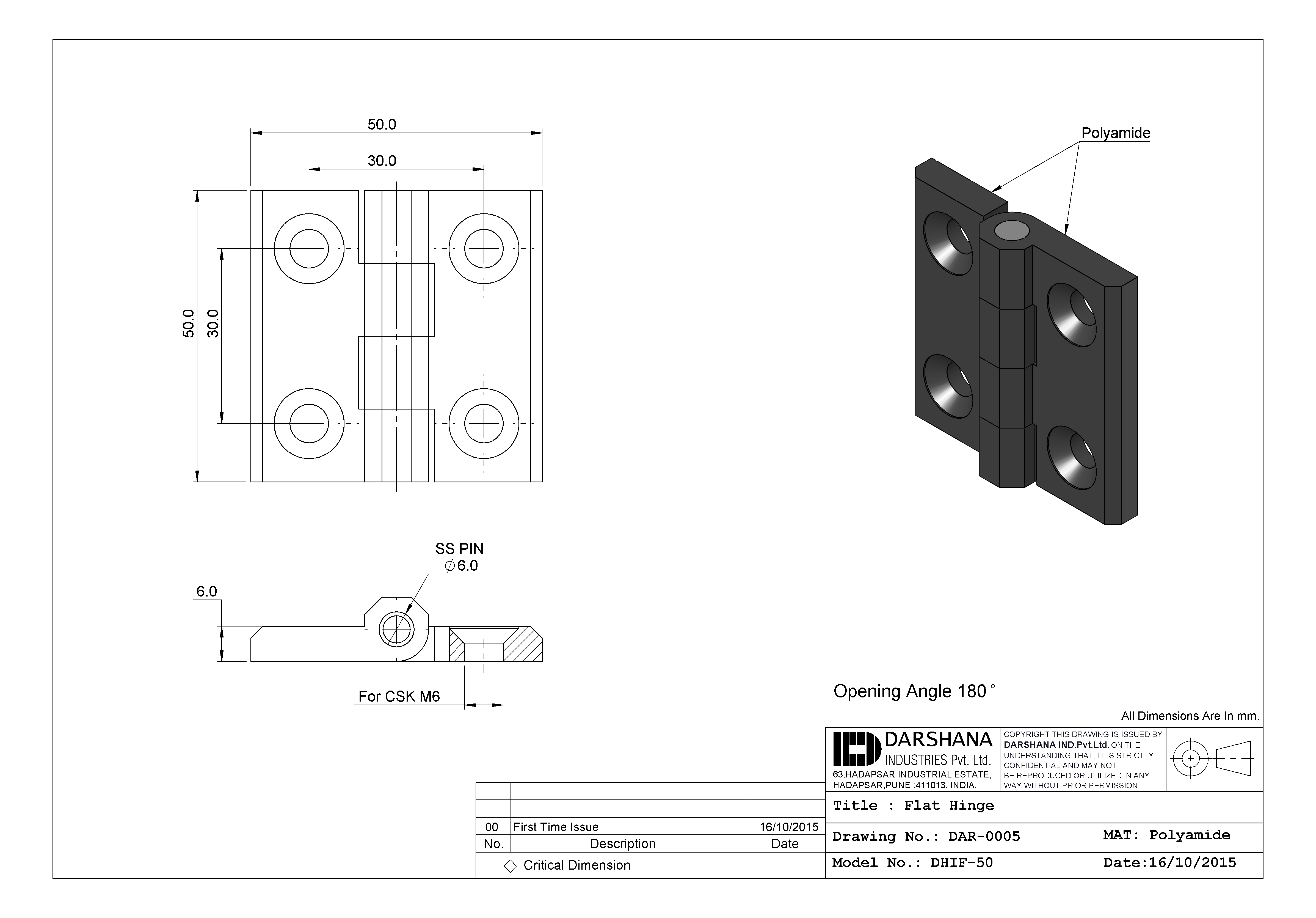Darshana industries Item No -DHIF-50 - MAPA Engineering Company