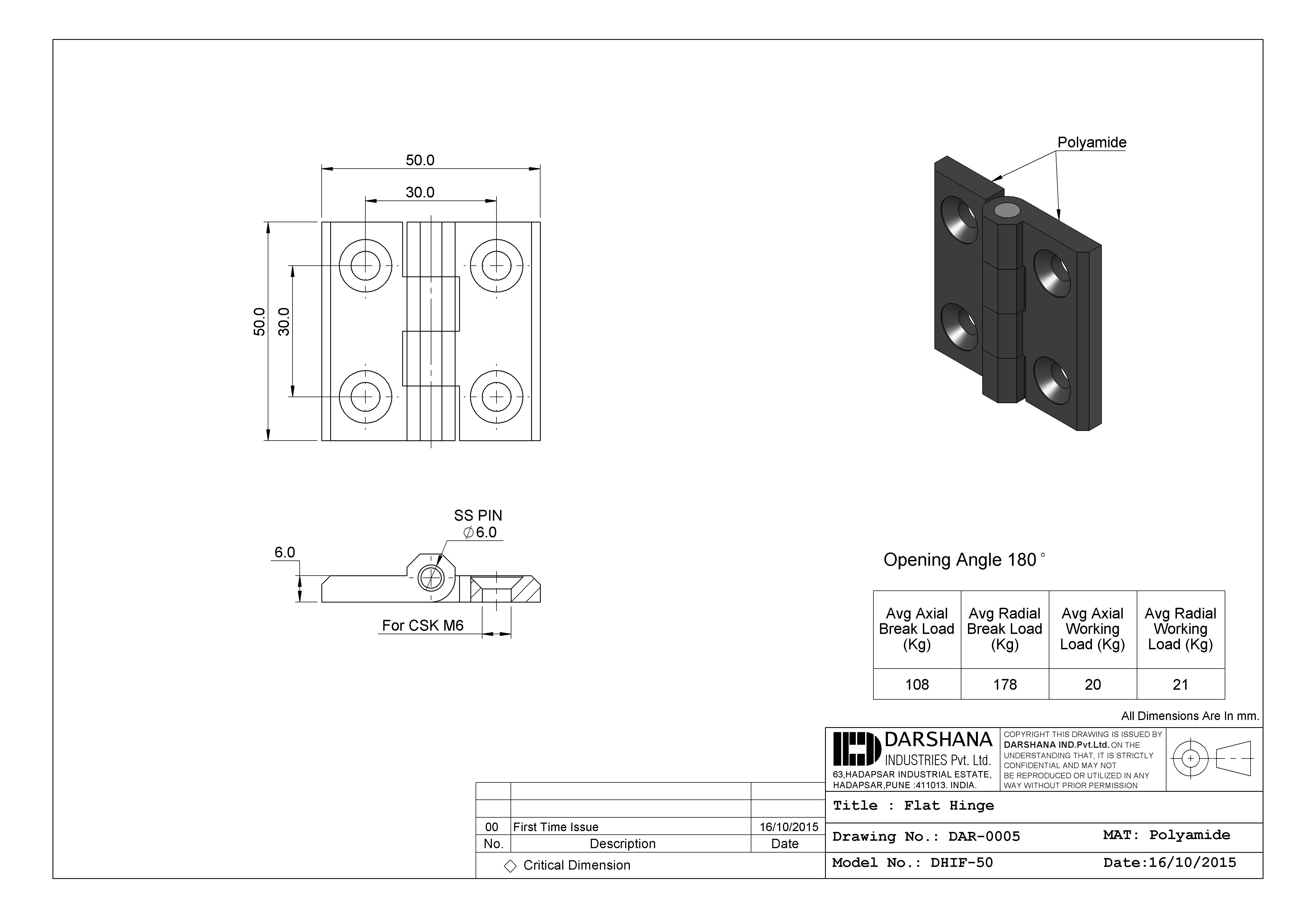 Darshana industries Item No -DHIF-50 - MAPA Engineering Company