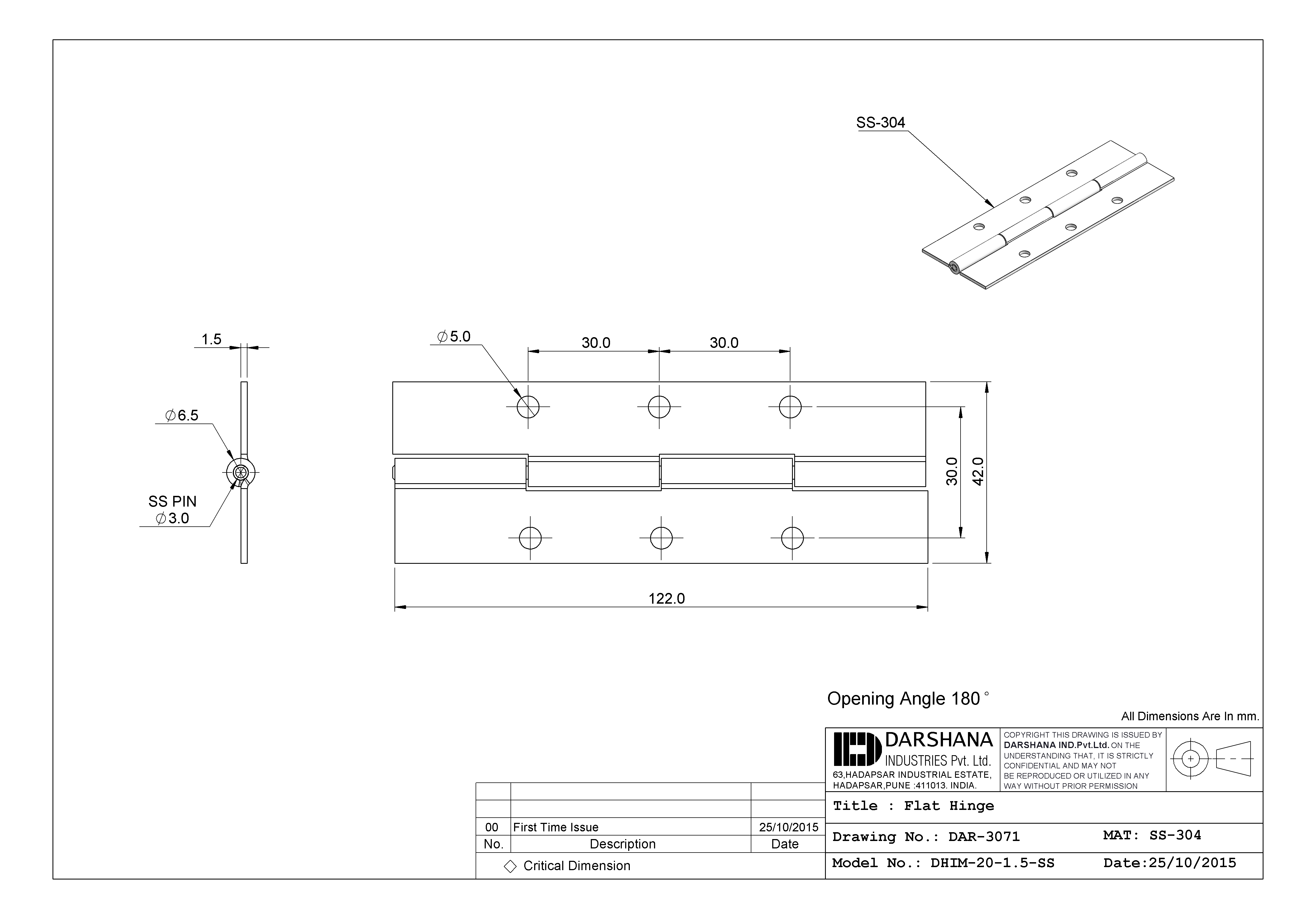 Darshana industries Item No -DHIM-20-30-1.5-SS - MAPA Engineering Company
