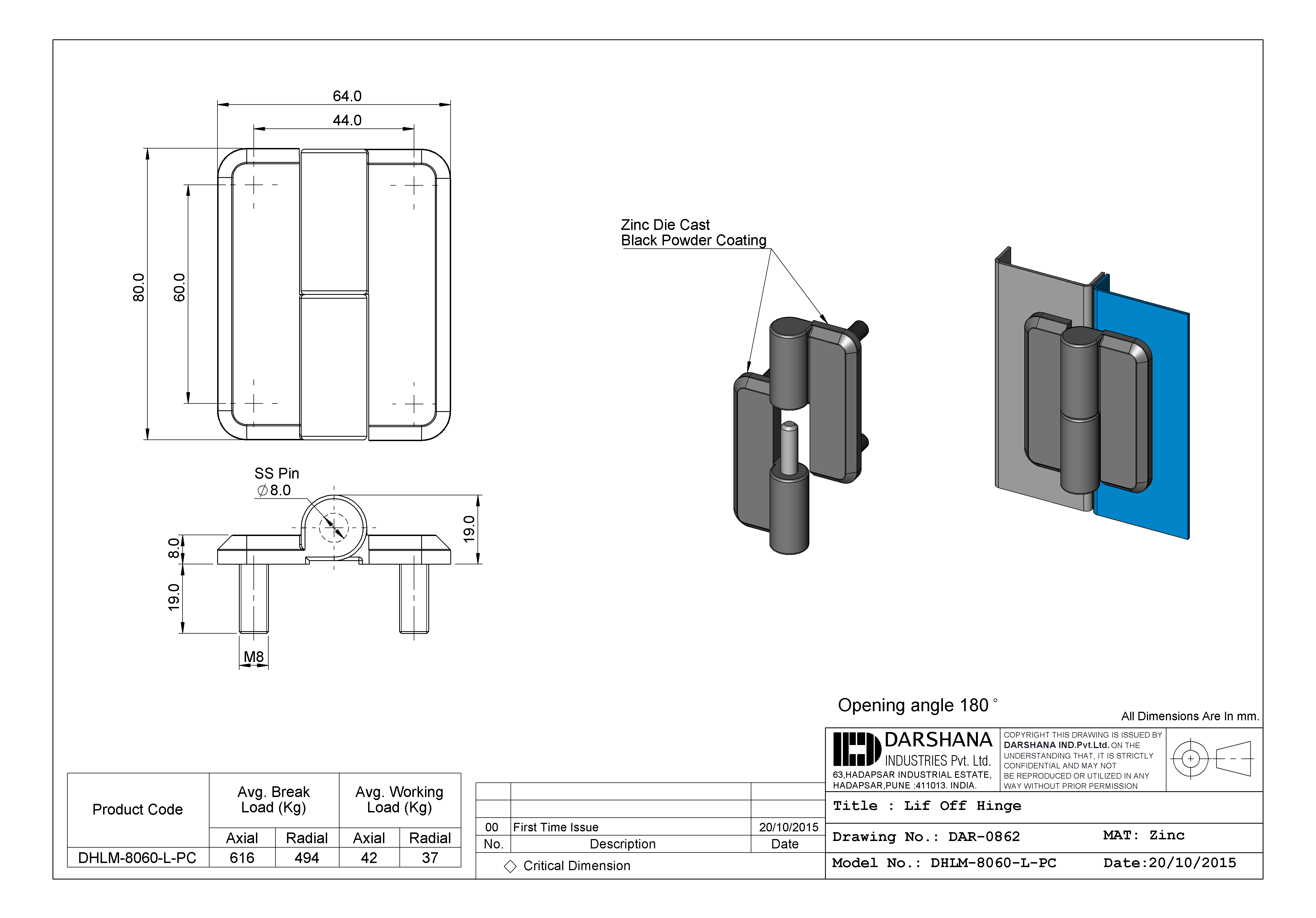 Darshana industries Item No -DHLM-8060-L-PC - MAPA Engineering Company