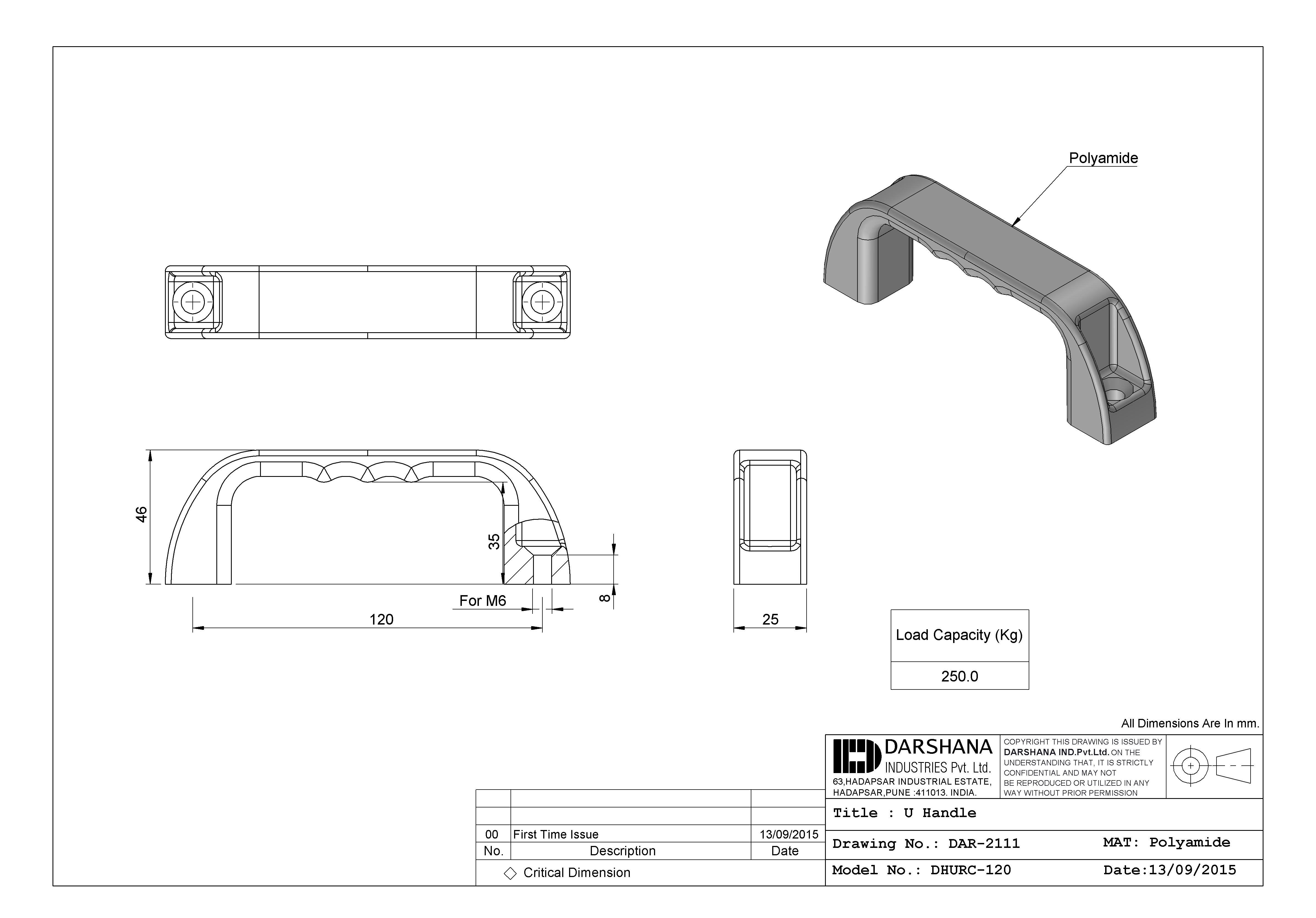 Darshana industries Item No -DHURC-120 - MAPA Engineering Company