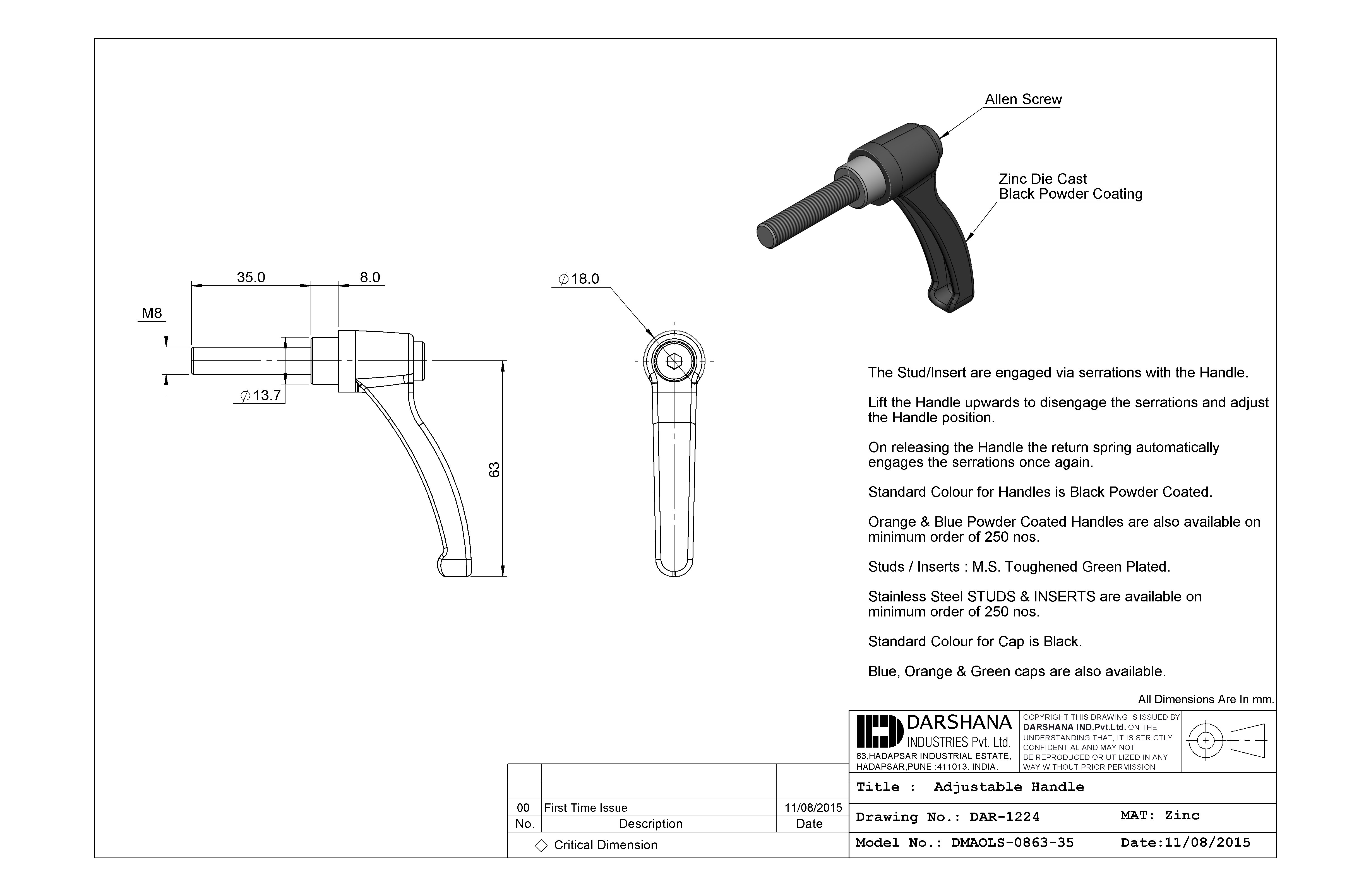 Darshana industries Item No -DMAOLS-0863-35 - MAPA Engineering Company