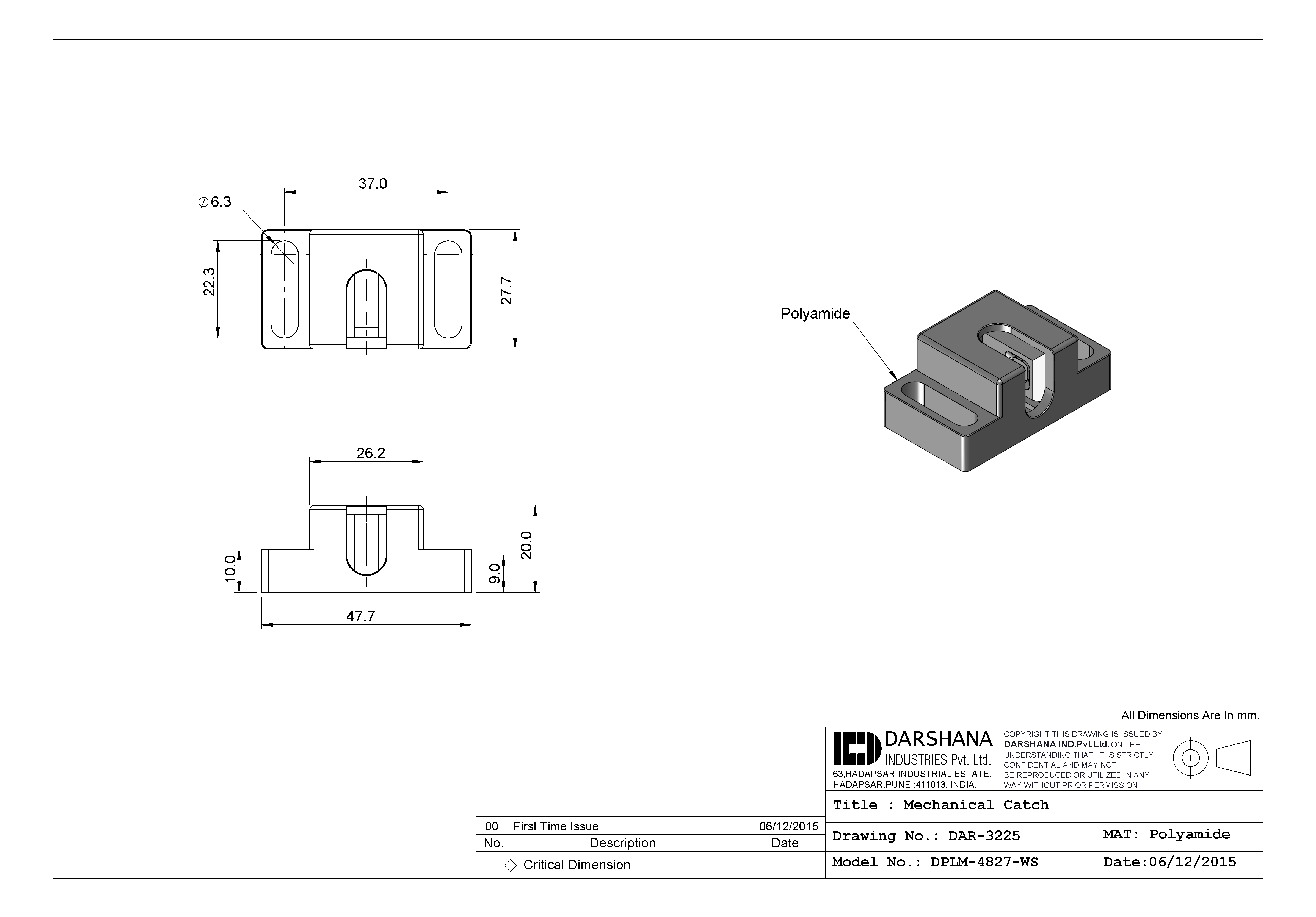 Darshana industries Item No -DPLM-4827-WS - MAPA Engineering Company