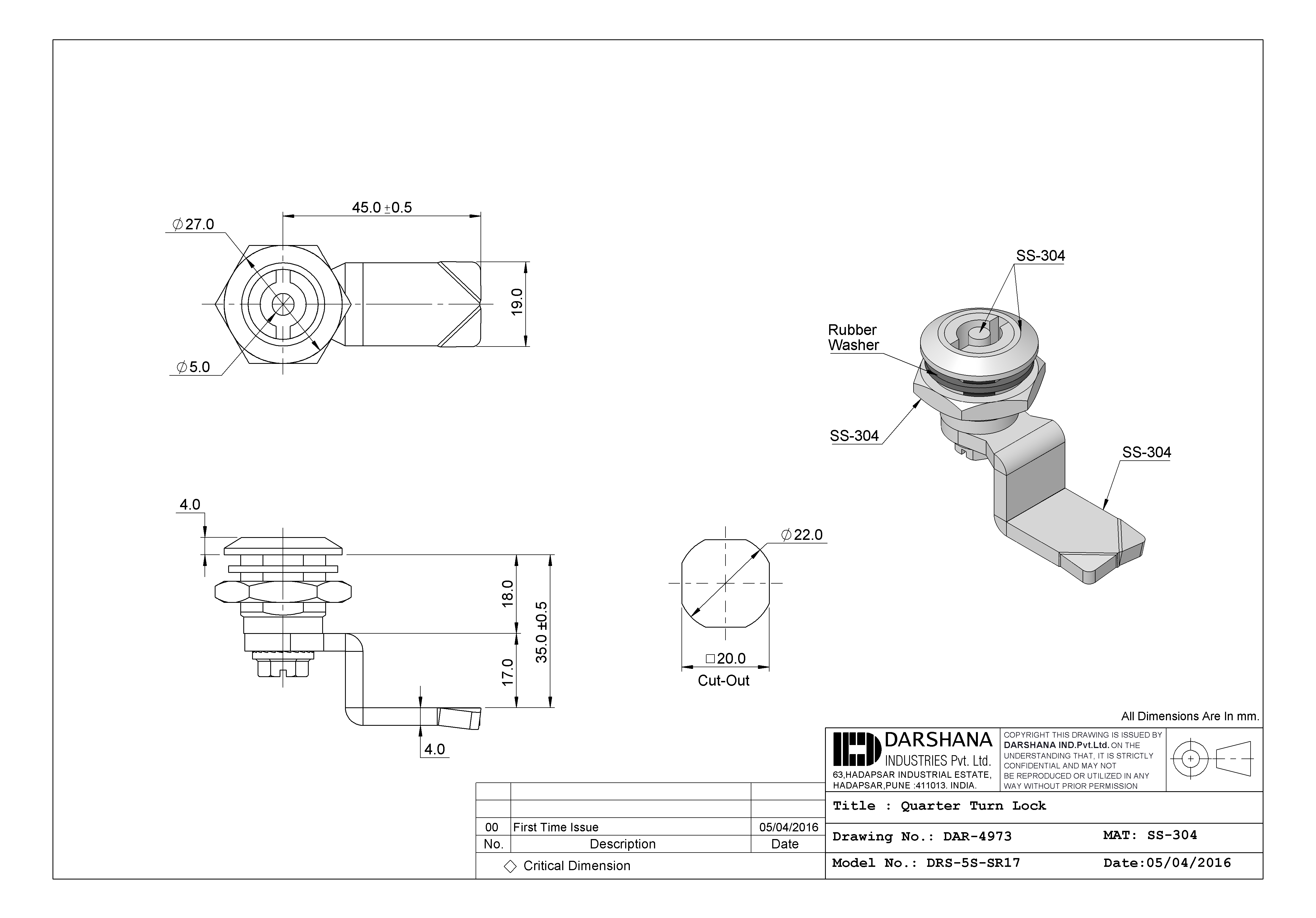 Darshana industries Item No -DRS-5S-SR17 - MAPA Engineering Company